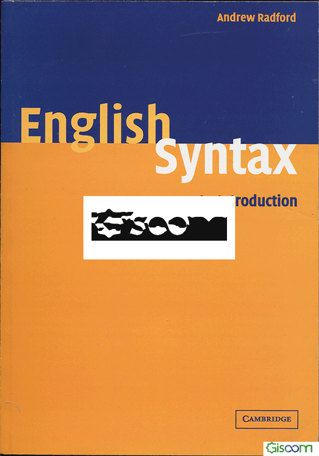 کتاب English syntax: An Introduction [چ1] -فروشگاه اینترنتی کتاب گیسوم